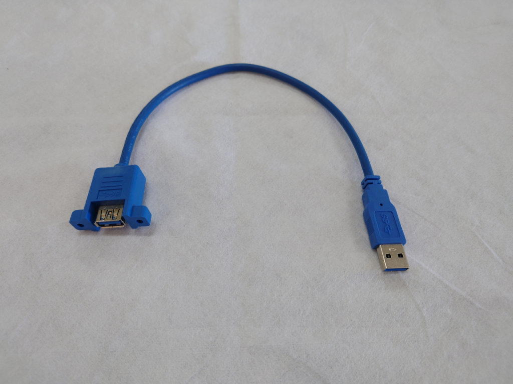 パネルマウント USB3.0ケーブル Aオス－パネルマウントAメス | 株式会社アルファウェーブ